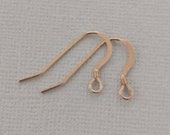 14k Gold Filled Earwires Flattened Fishhook Finding Jewelry - Etsy