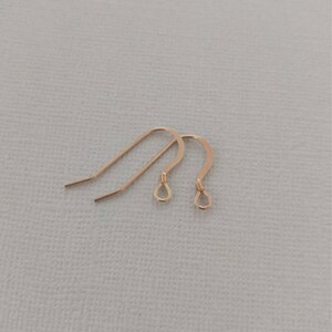 14k Gold Filled Earwires Flattened Fishhook Finding Jewelry - Etsy
