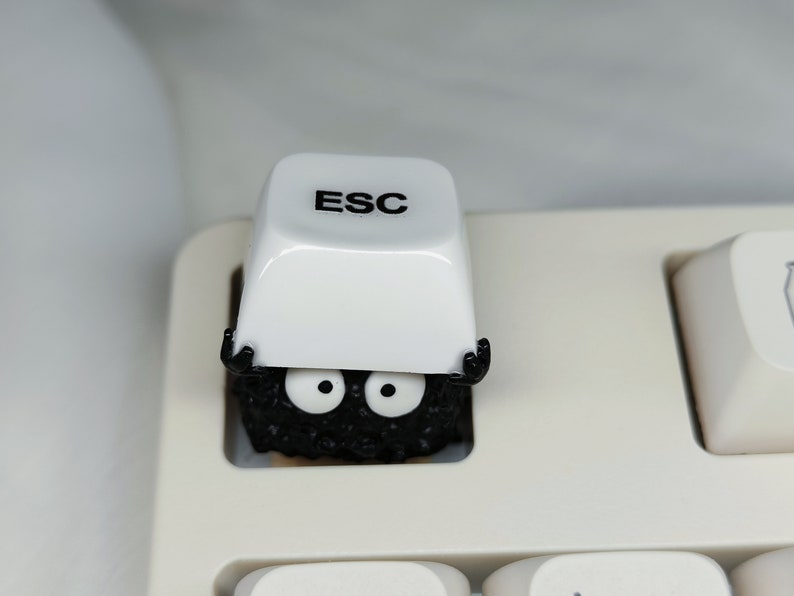 Black Cute Cartoon Keycaps Mechanical Keyboard ECS Artisan ECS Keycap ...