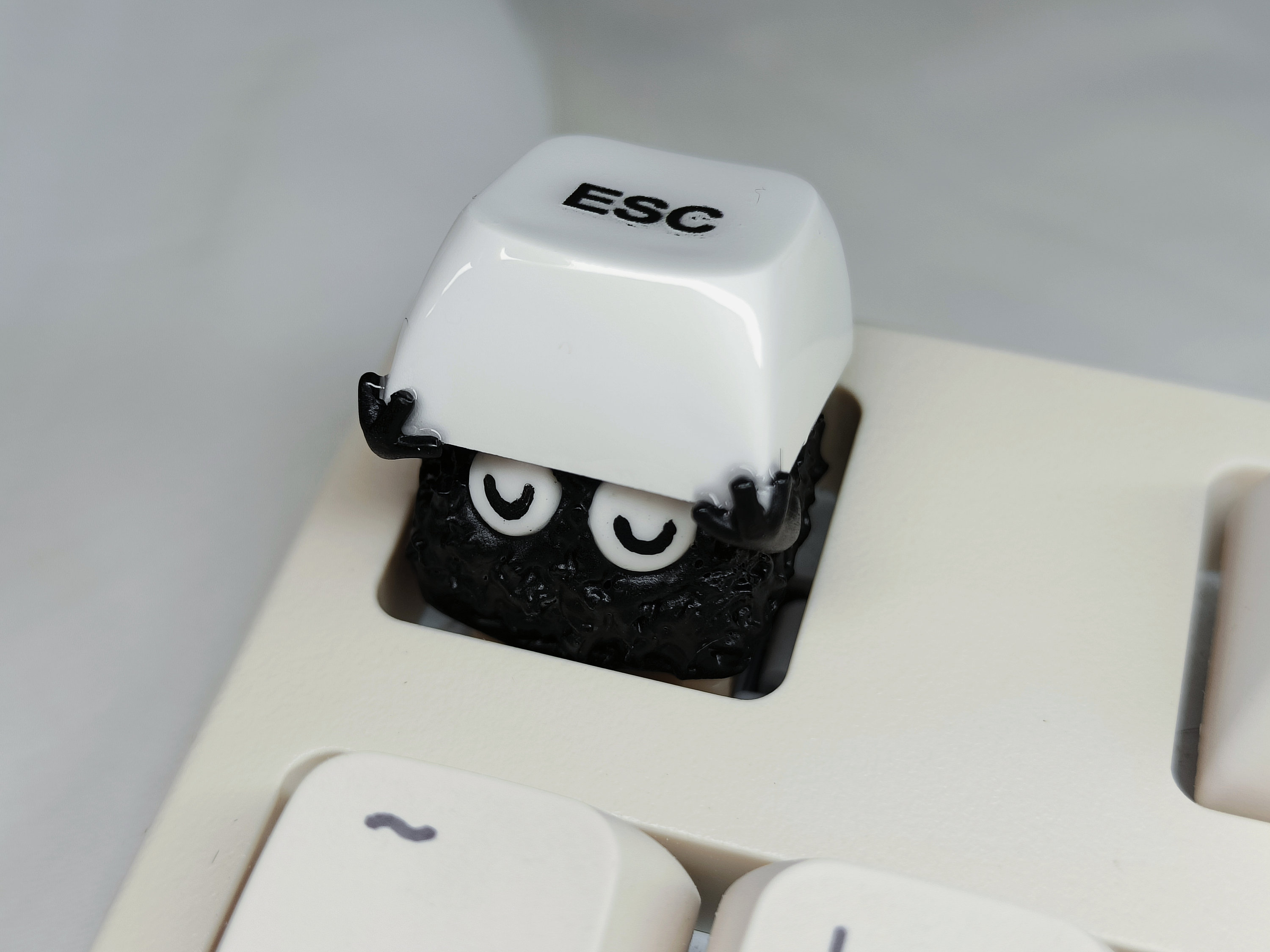 Black Cute Cartoon Keycaps Mechanical Keyboard ECS Artisan ECS Keycap ...
