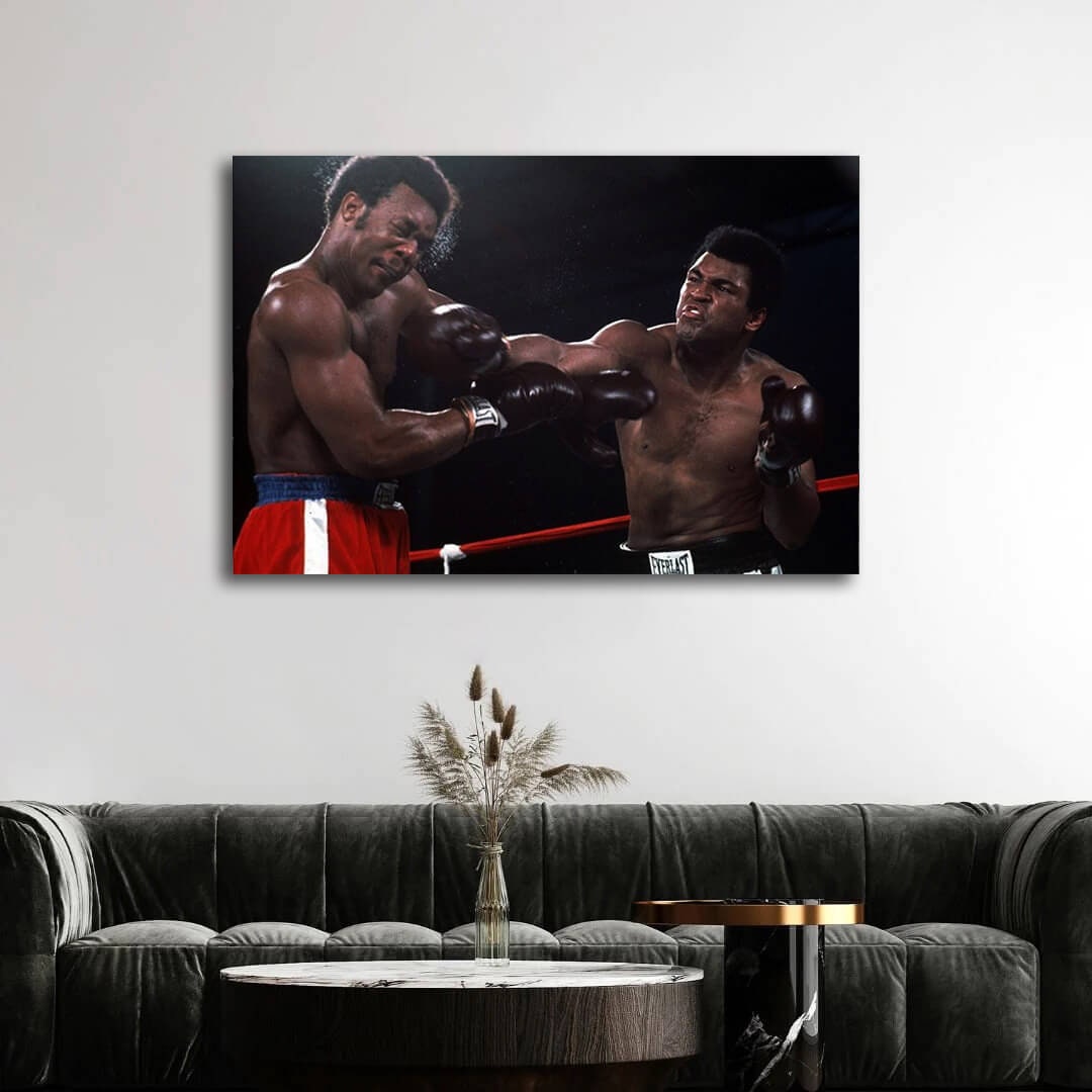 MUHAMMAD ALI KNOCKOUT Motivational Canvas Art Boxing Quote ...