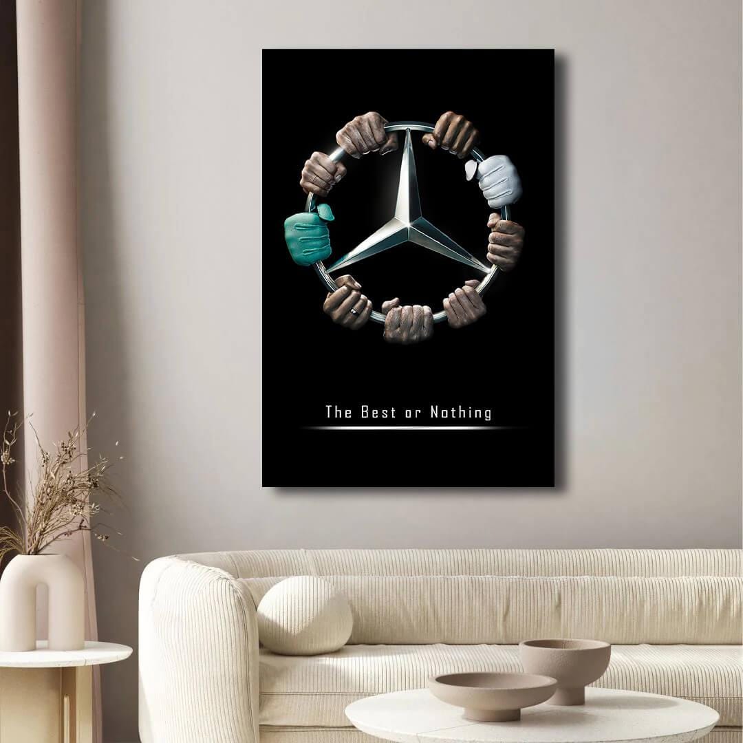 The Best or Nothing Mercedes Benz CANVAS Wall ART, Best or Nothing ...