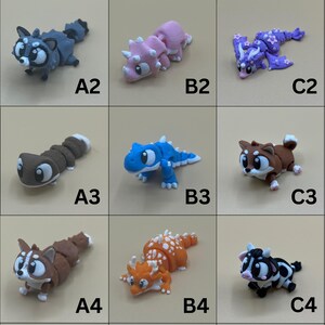 Mini Articulating Animals | 3D Printed | Pocket Pet Set - Etsy