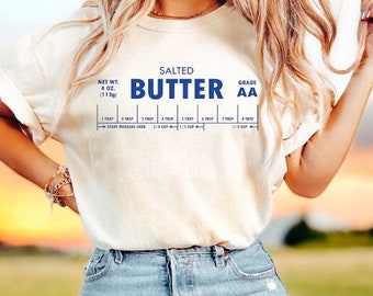 Butter Shirt, Funny Baking Shirt, Salted Butter Tshirt, Baker Gift ...