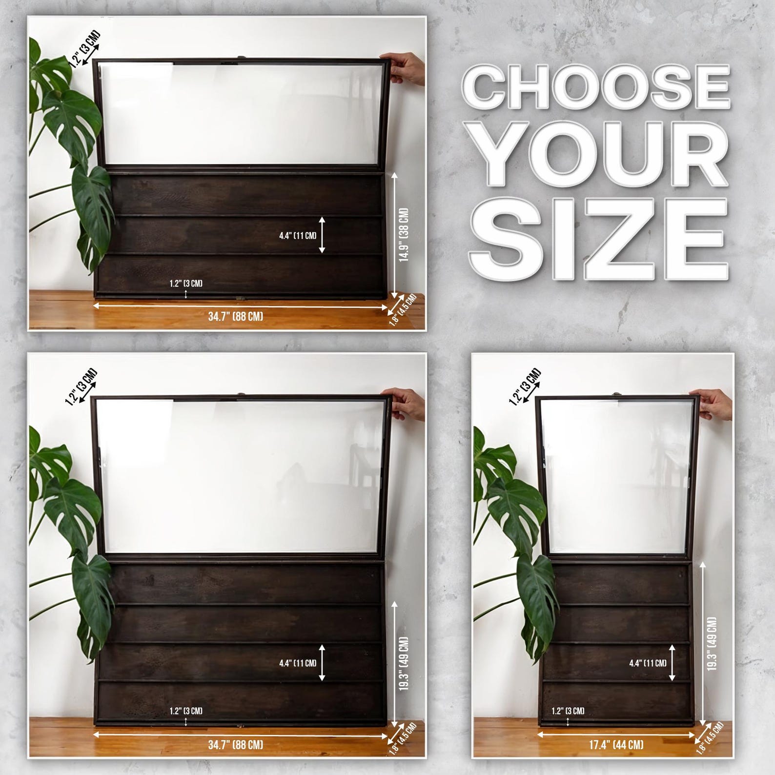 Sports Card Display Case, Baseball Trading Card Holder, Wooden ...