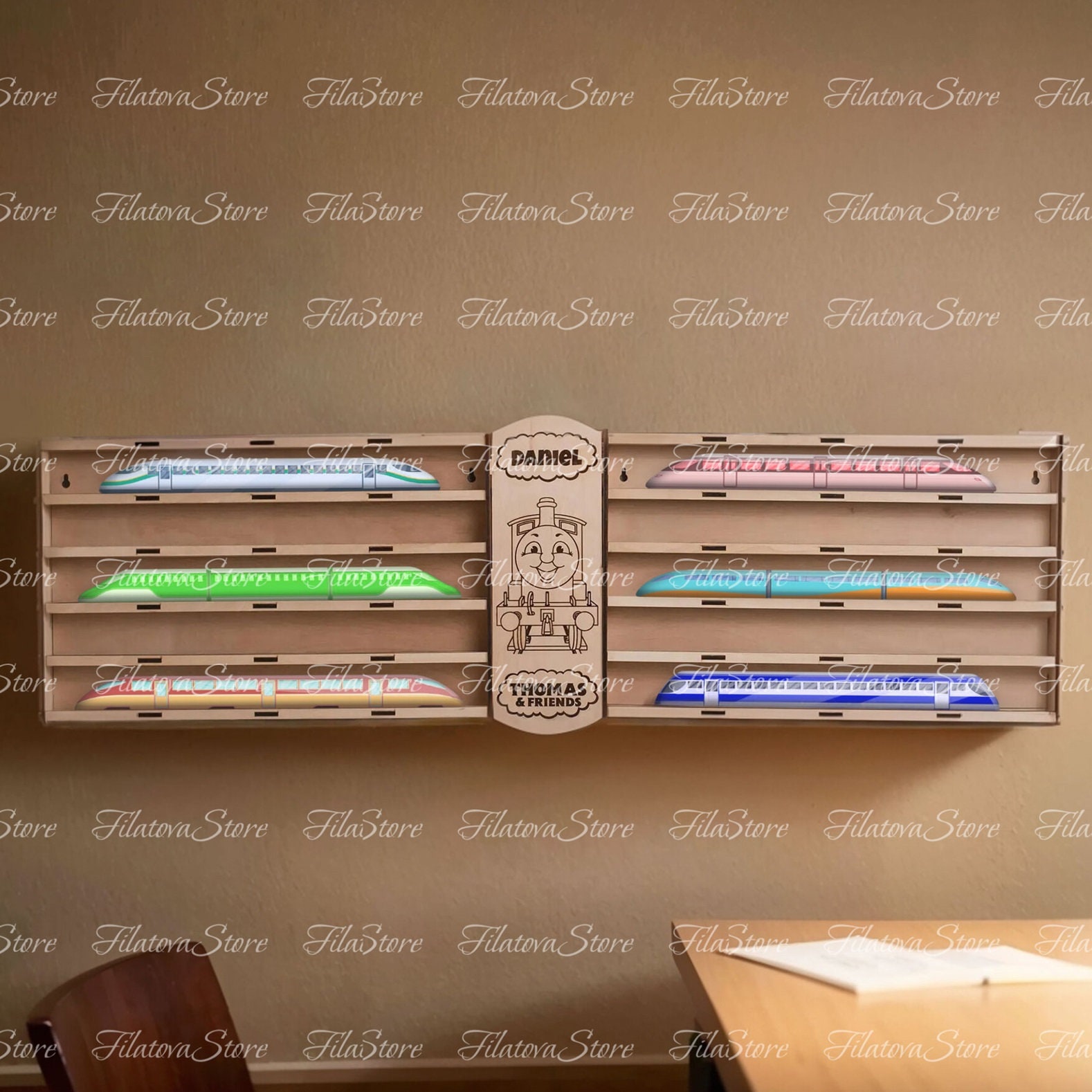 Custom Toy Train Shelf, Model Train Display, Toy Train Storage, Toy Car ...