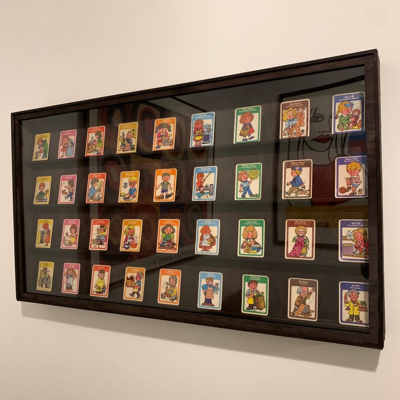 Sports Card Display Case, Baseball Trading Card Holder, Wooden ...