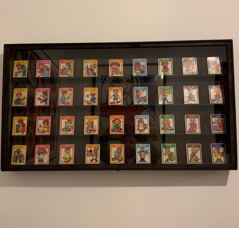 Sports Card Display Case, Baseball Trading Card Holder, Wooden ...