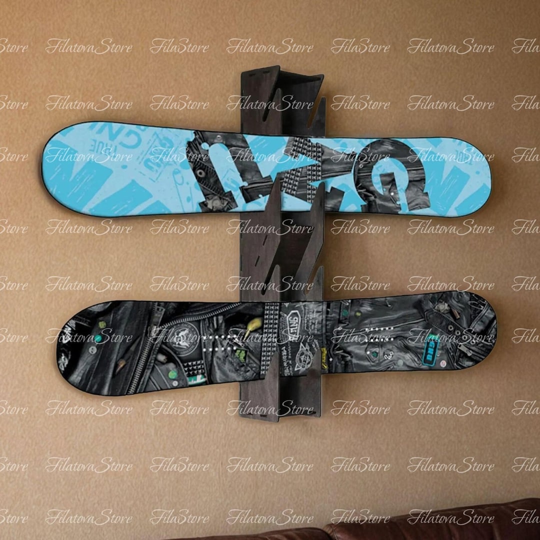 Snowboard Wall Rack, Snowboard Display, Skateboard Wall Mount ...