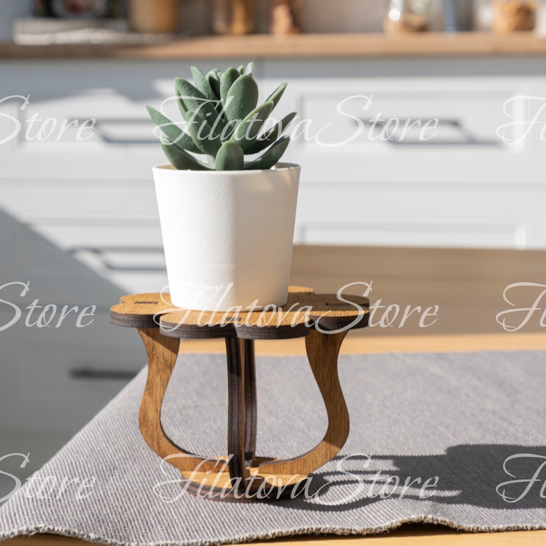 Wooden Plant Stand, Plant Stand Indoor, Plant Pedestal,plant Holder ...