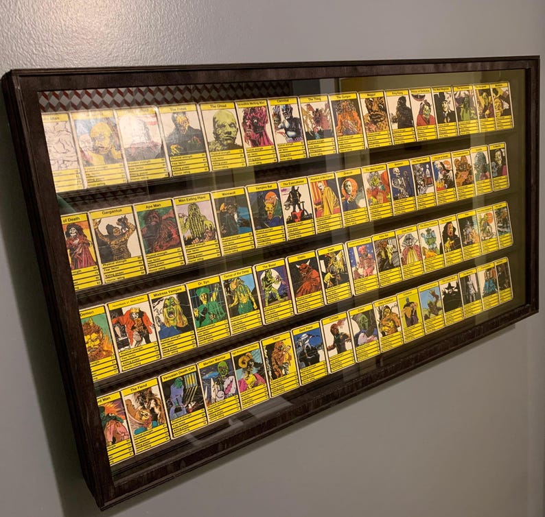 Sports Card Display Case, Baseball Trading Card Holder, Wooden ...