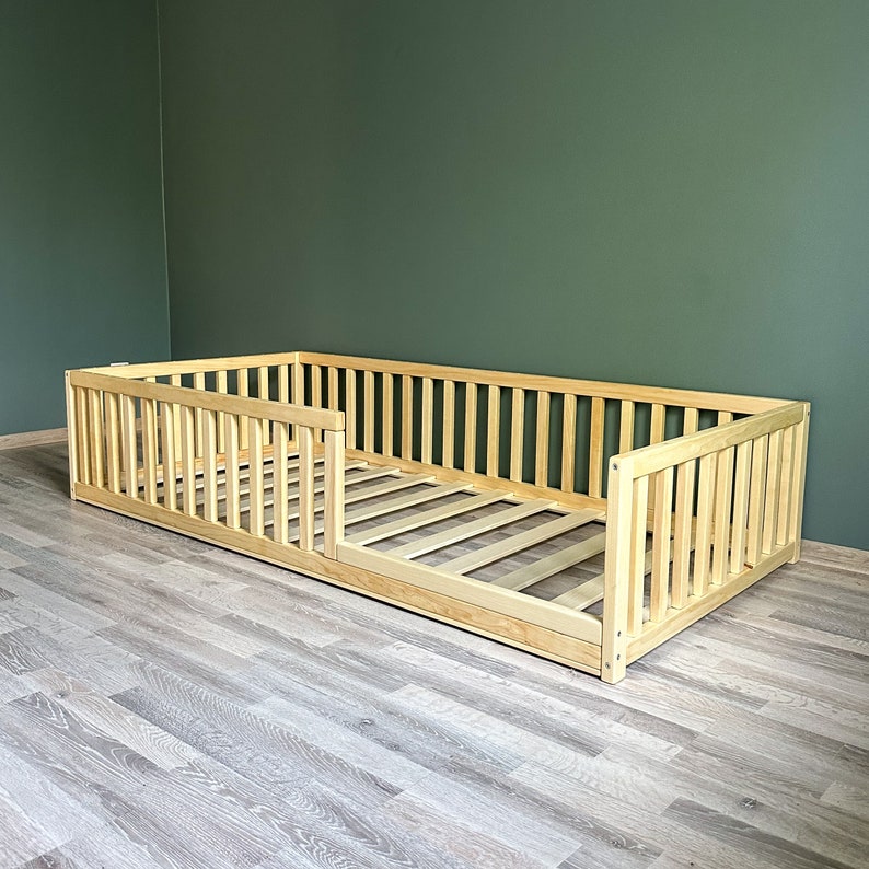 Toddler Floor Bed Choose the Color Option | Montessori Inspired Bed ...