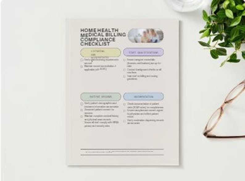 Home Health Medical Billing Compliance Checklist - Etsy