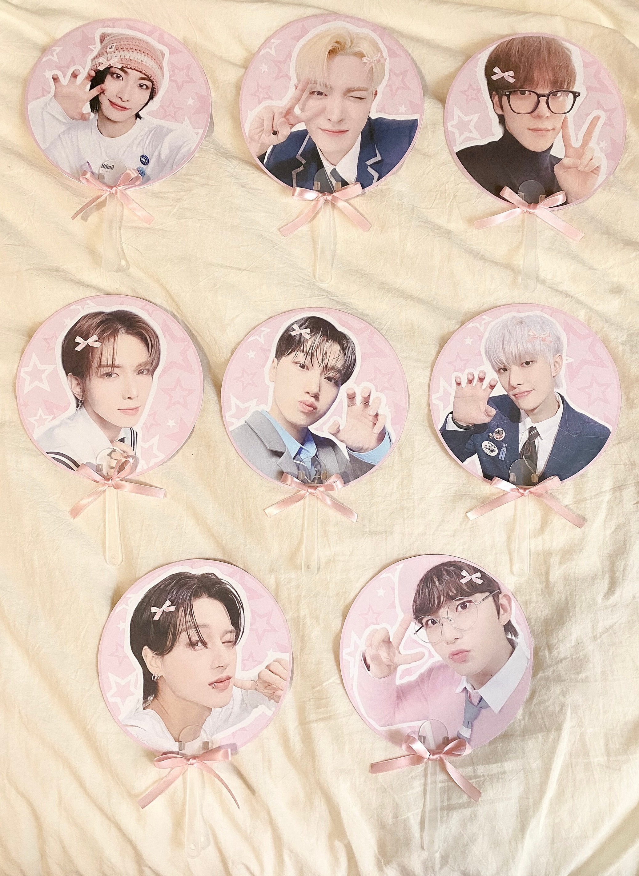 Ateez Fanmade Bow Medium Pickets | Kpop Concert Picket - Etsy