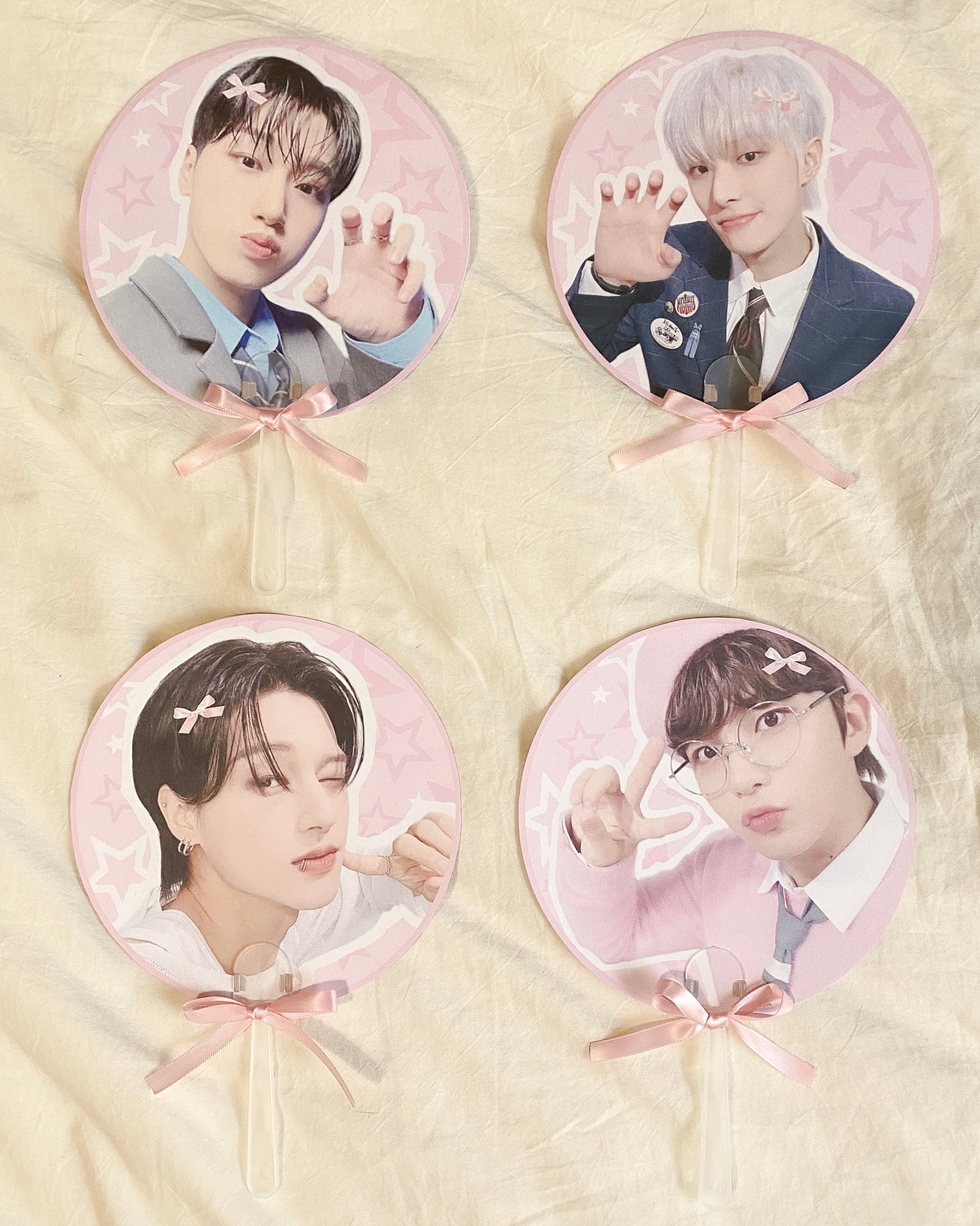 Ateez Fanmade Bow Medium Pickets | Kpop Concert Picket - Etsy