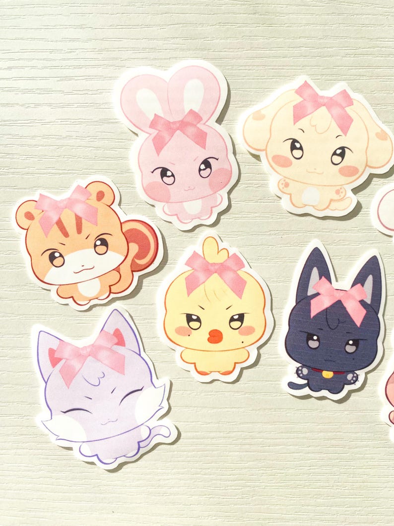 Ateez BOW-TEEZ Aniteez Stickers | Kpop Stickers - Etsy