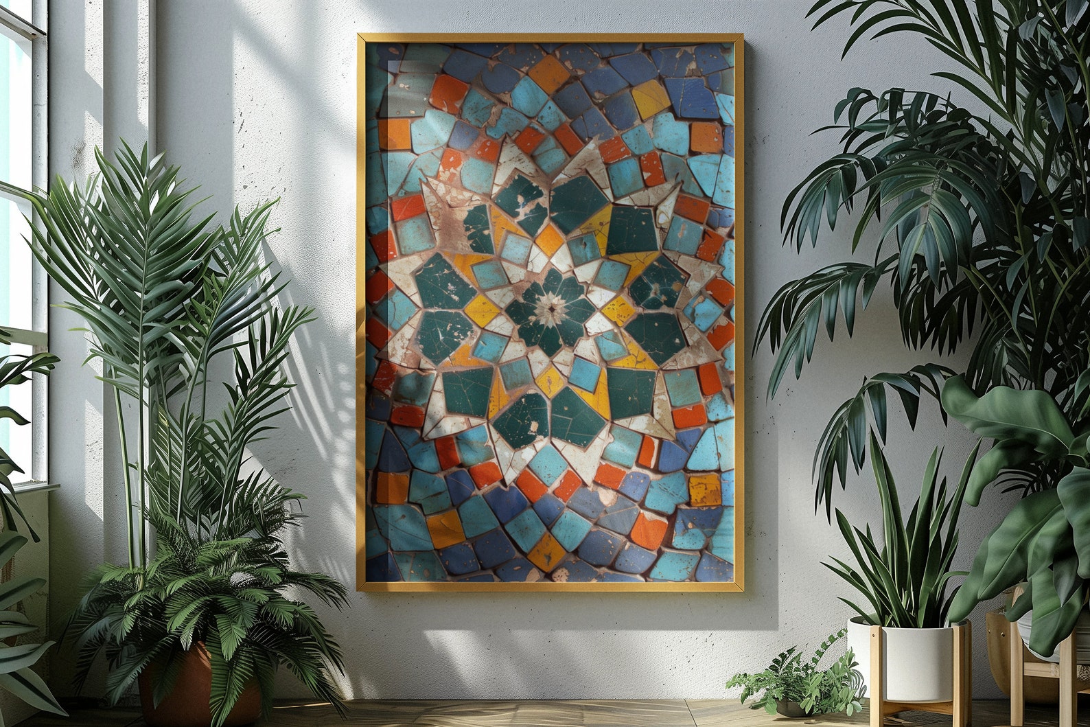 Sacred Geometry, Islamic Art, Mosaic Poster / Wall Decoration ...