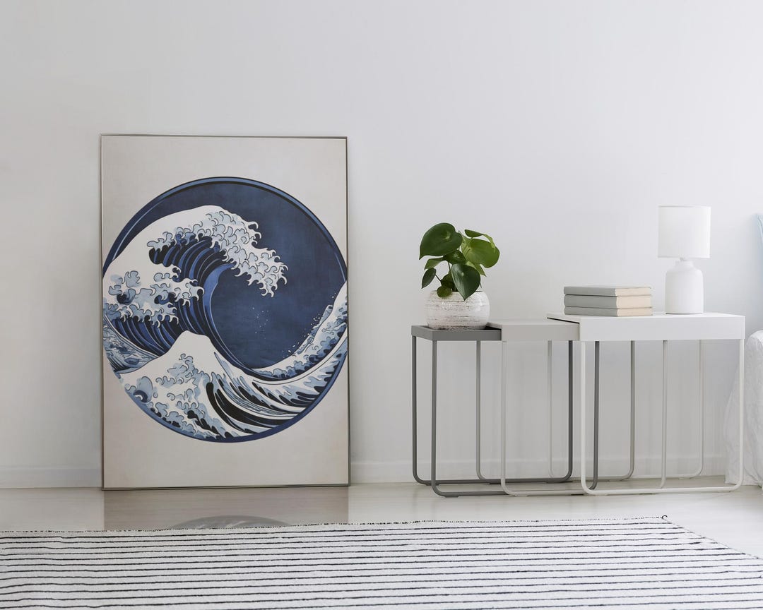 The Great Wave of Kanagawa - Inspired - Blue Wave - Japanese Wave ...