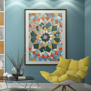Sacred Geometry, Islamic Art, Mosaic Poster / Wall Decoration ...