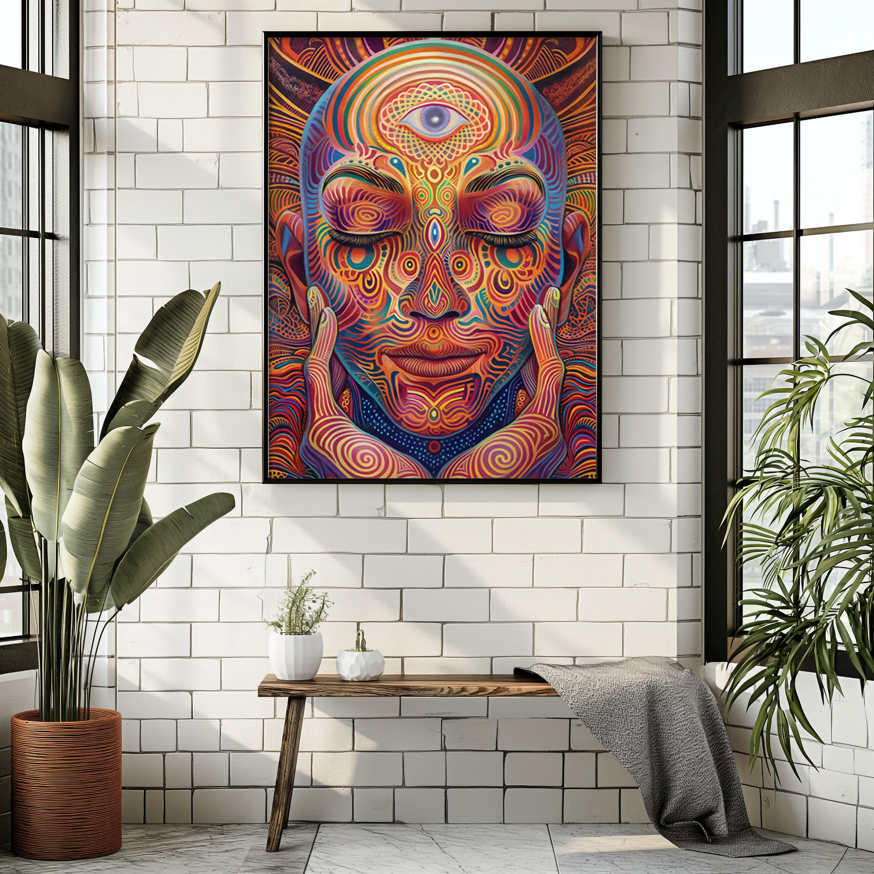 Third Eye Poster - Trippy Wall Art - Etsy