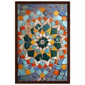 Sacred Geometry, Islamic Art, Mosaic Poster / Wall Decoration ...