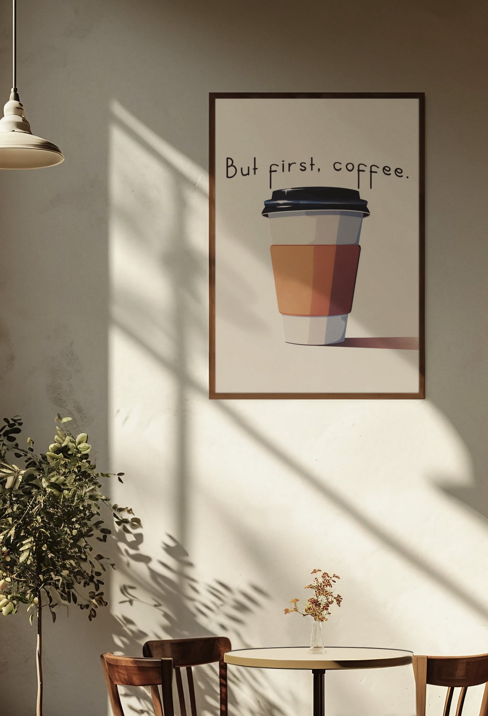 But First, Coffee Poster Caffeine Cafe Kitchen Espresso Latte ...