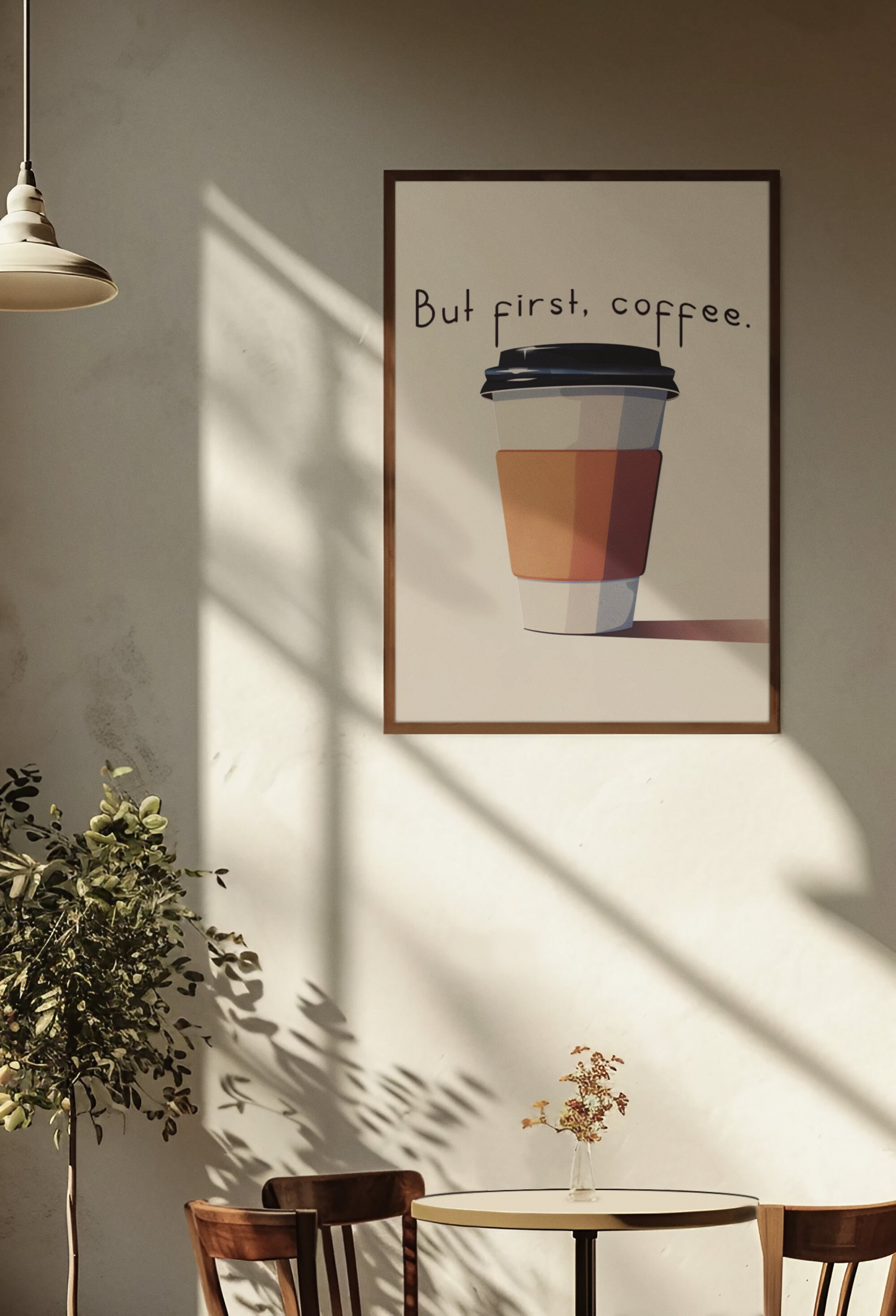 But First, Coffee Poster Caffeine Cafe Kitchen Espresso Latte ...