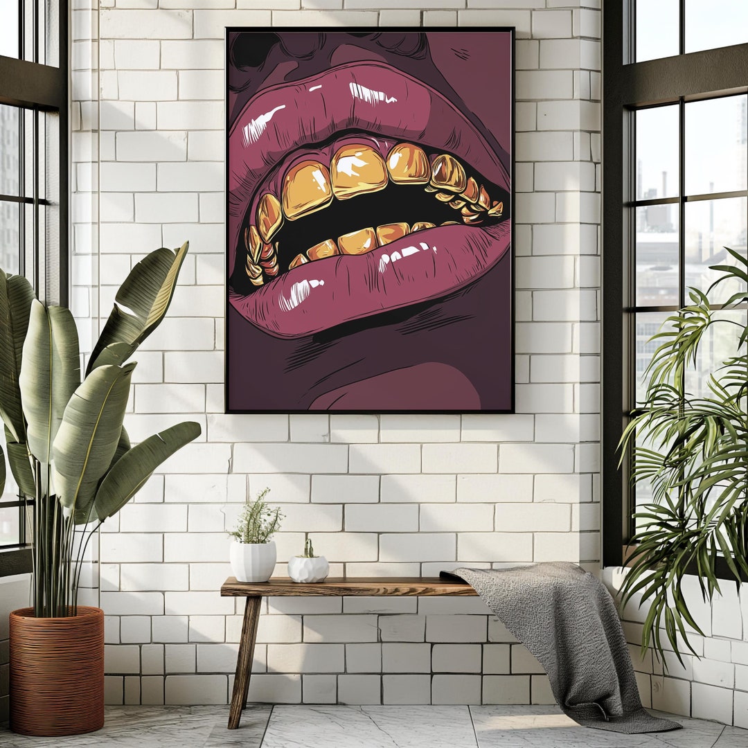 Gold Teeth - Grills - Melanin - Black Art - Anime - Grillz - Y2k - 00s ...