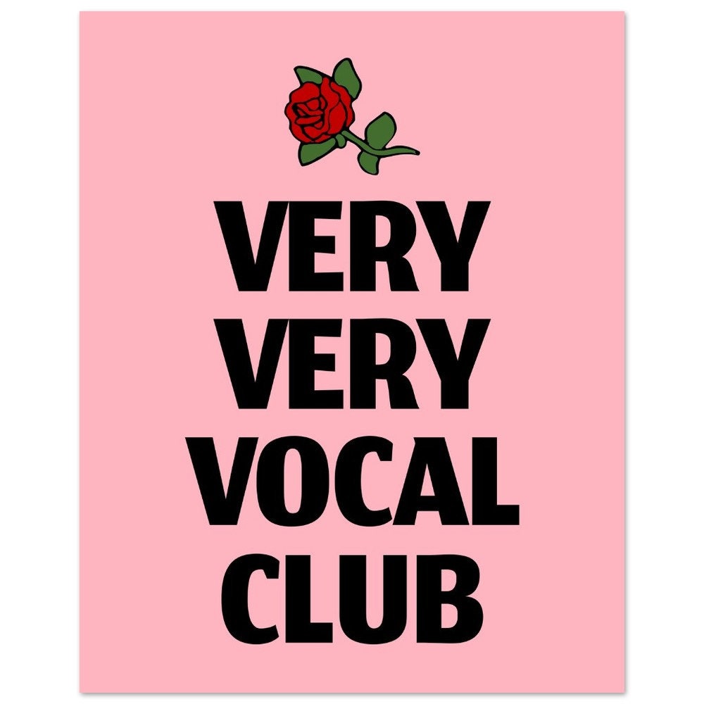 Very Very Vocal Art Print Trendy Quote Designer Urban Graffiti ...