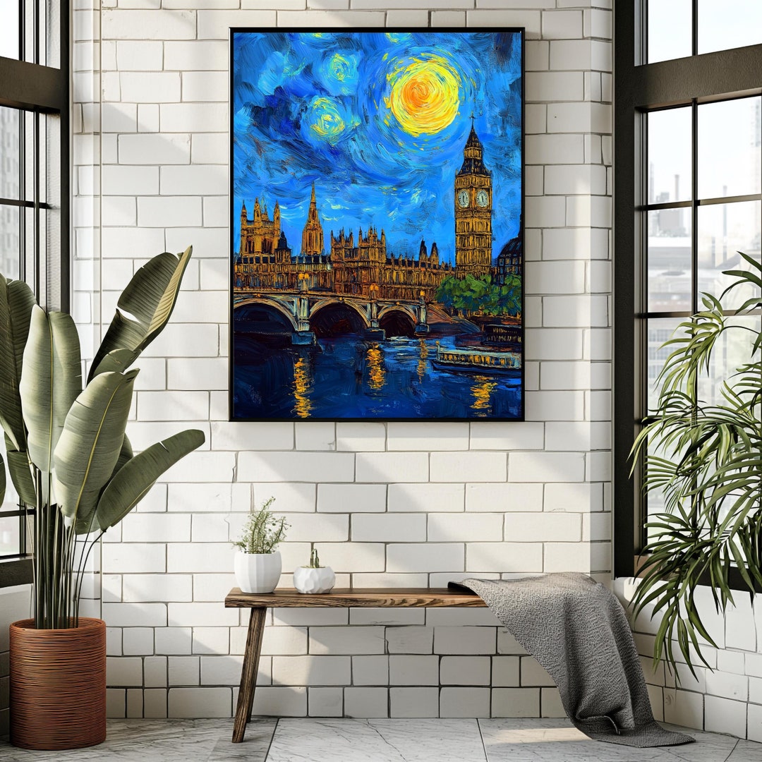 London - Van Gough Inspired - Surrealism - Abstract - Picasso - Big Ben ...