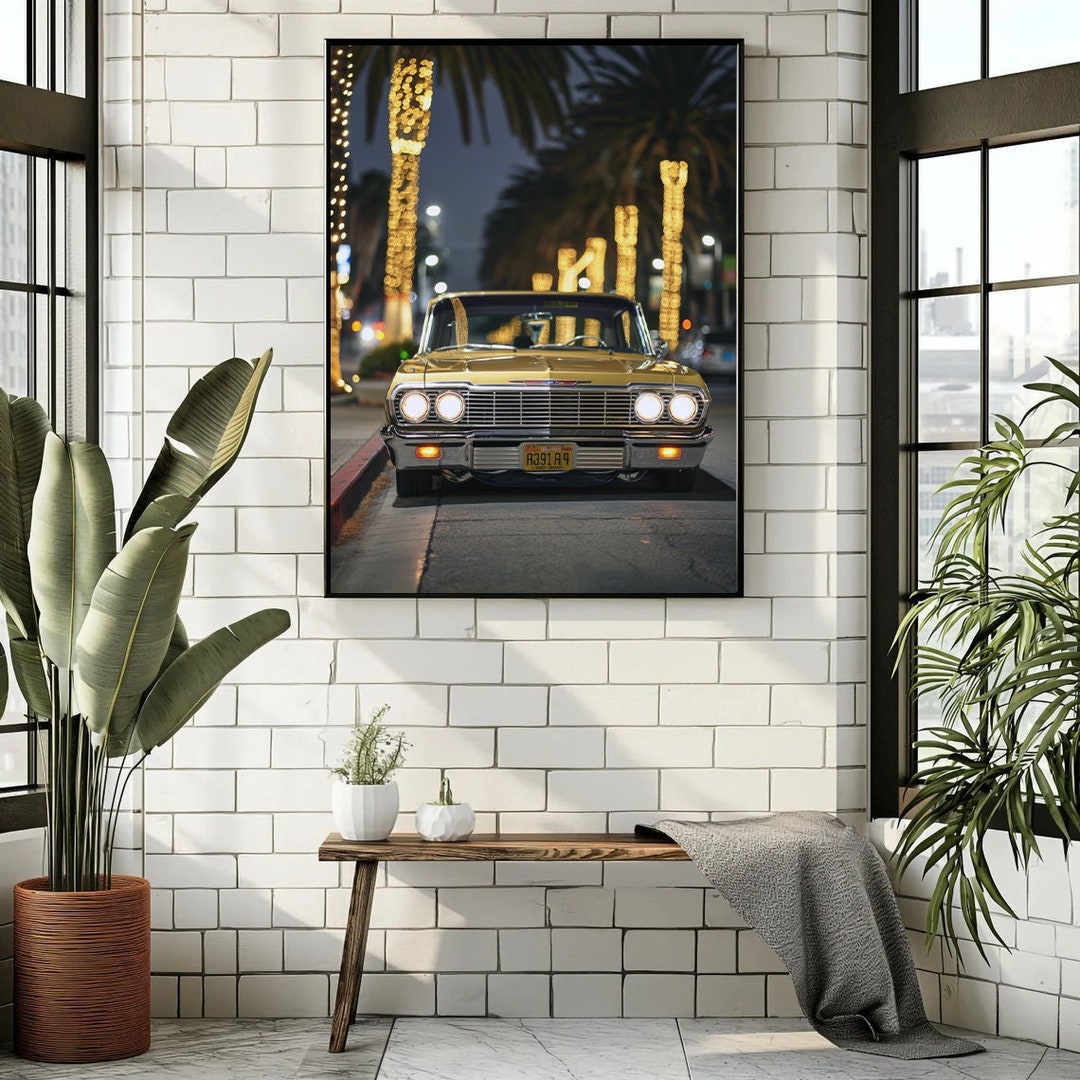 Low Rider - Lowrider- LA - Los Angeles - Gold - Palm Trees - City of ...