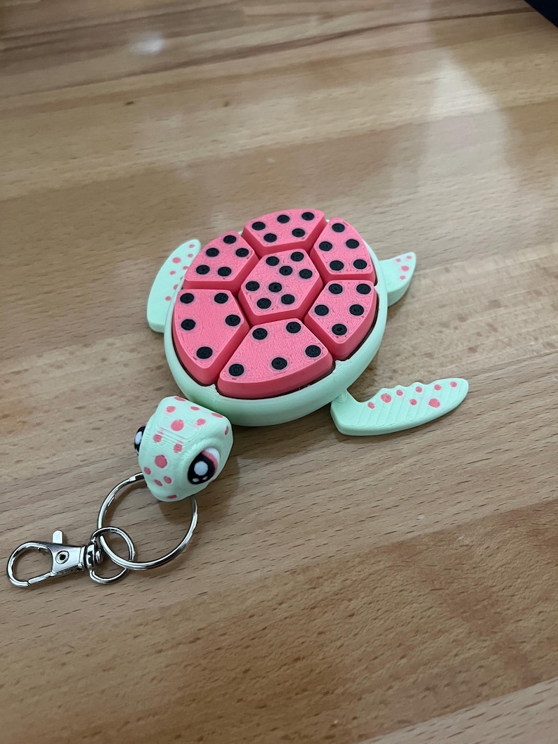 3D Fidget Turtle Clicker - Etsy