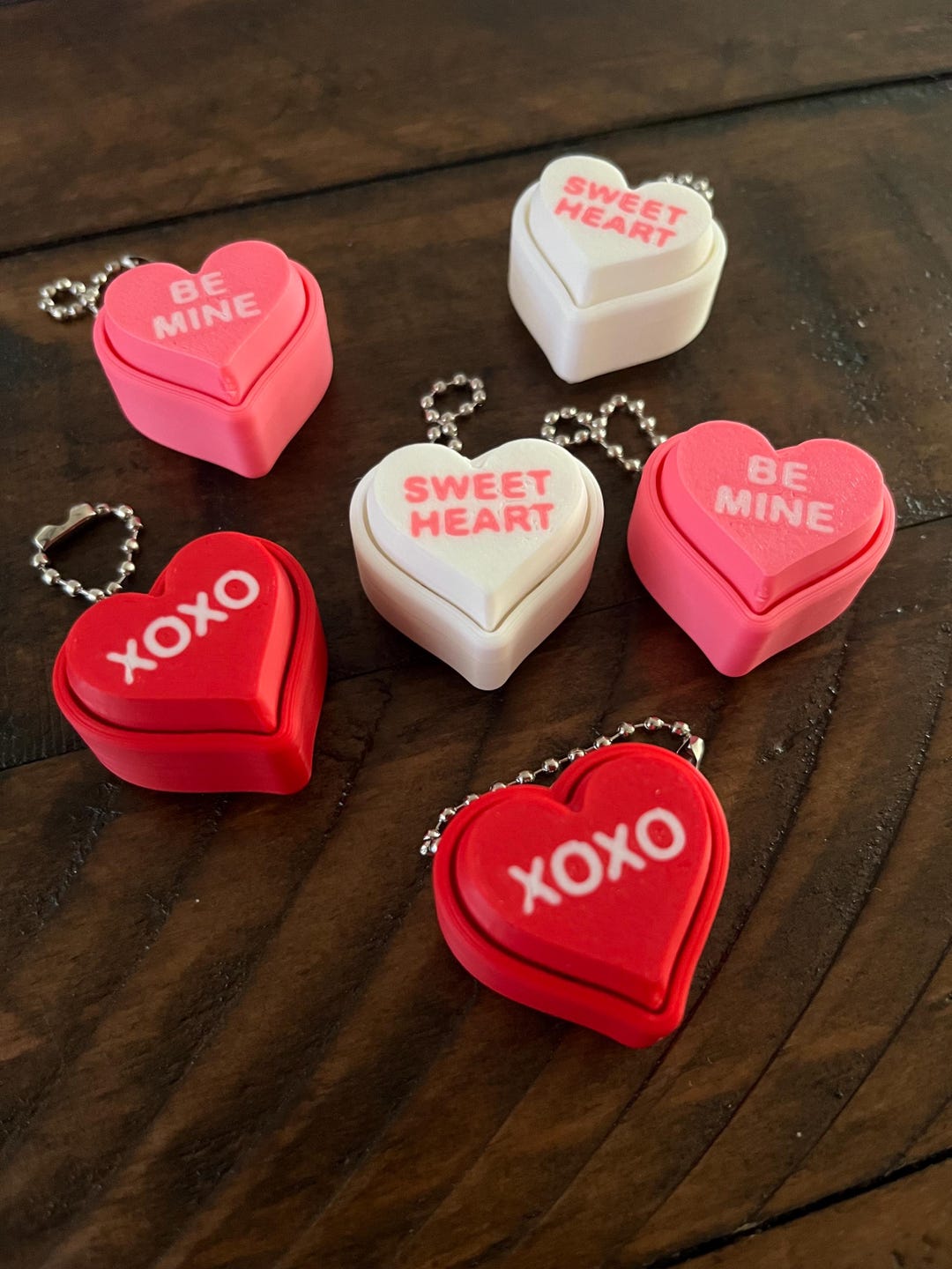 3D Printed Valentine's Conversation Heart Clickers - Etsy