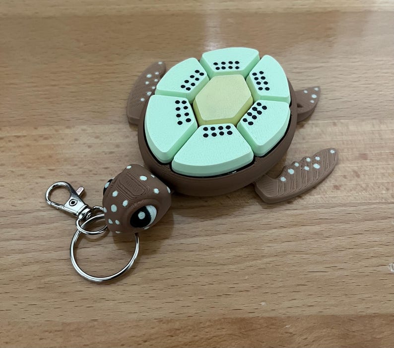 3D Fidget Turtle Clicker - Etsy