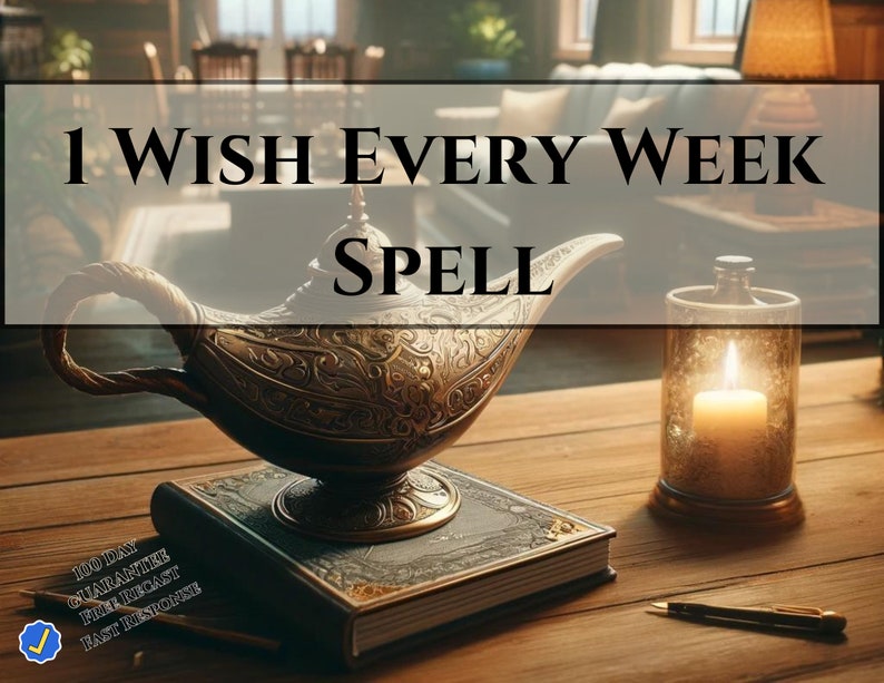1 Wish Every Week Spell Custom Weekly Wish Spell Personalized Wish ...