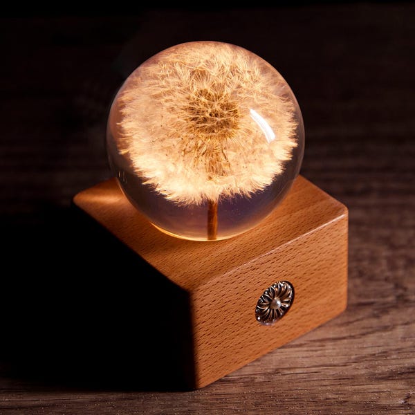 Dandelion in Resin - Etsy