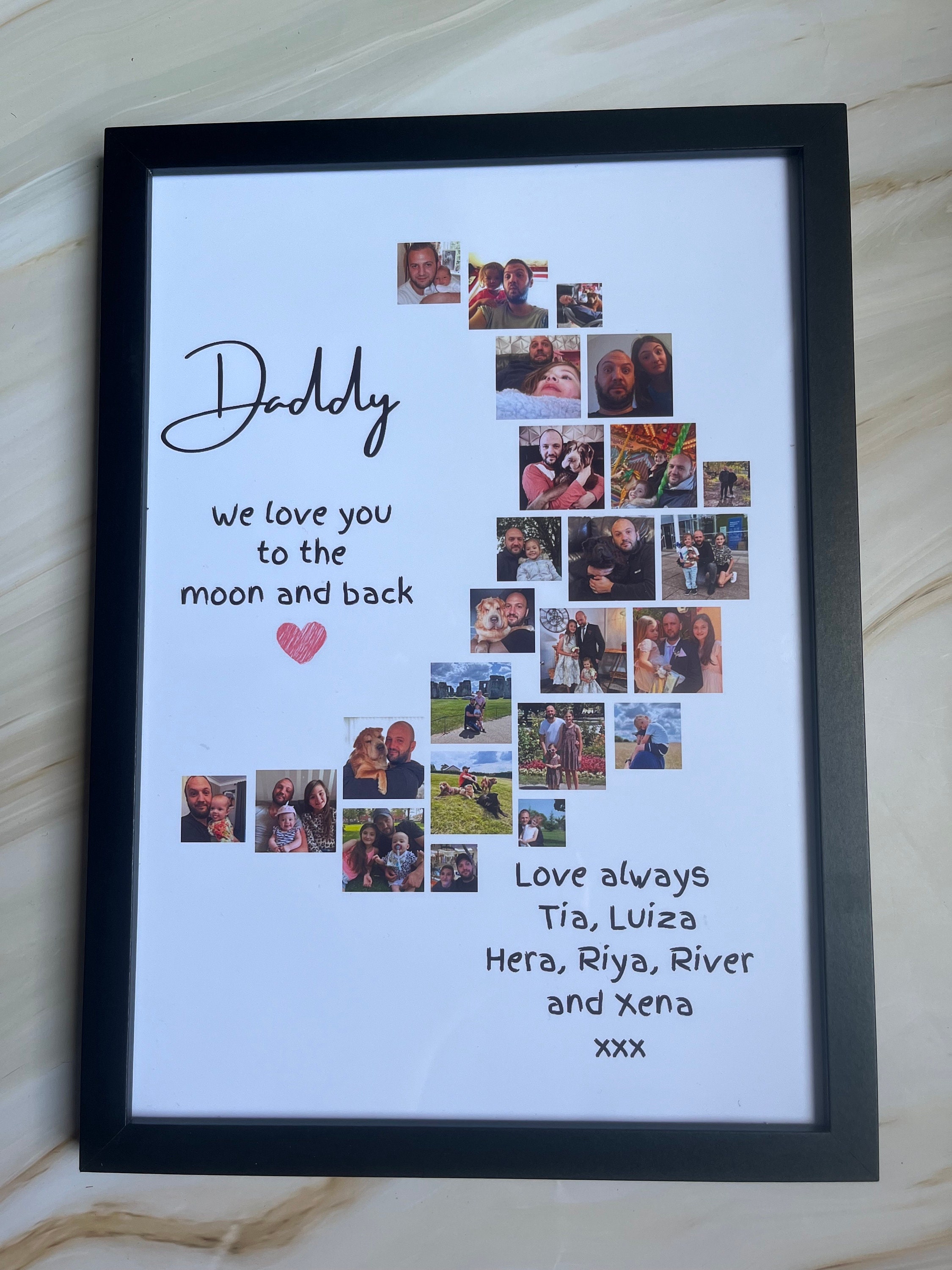 DIGITAL Moon Photo Collage, Editable in Canva - Etsy