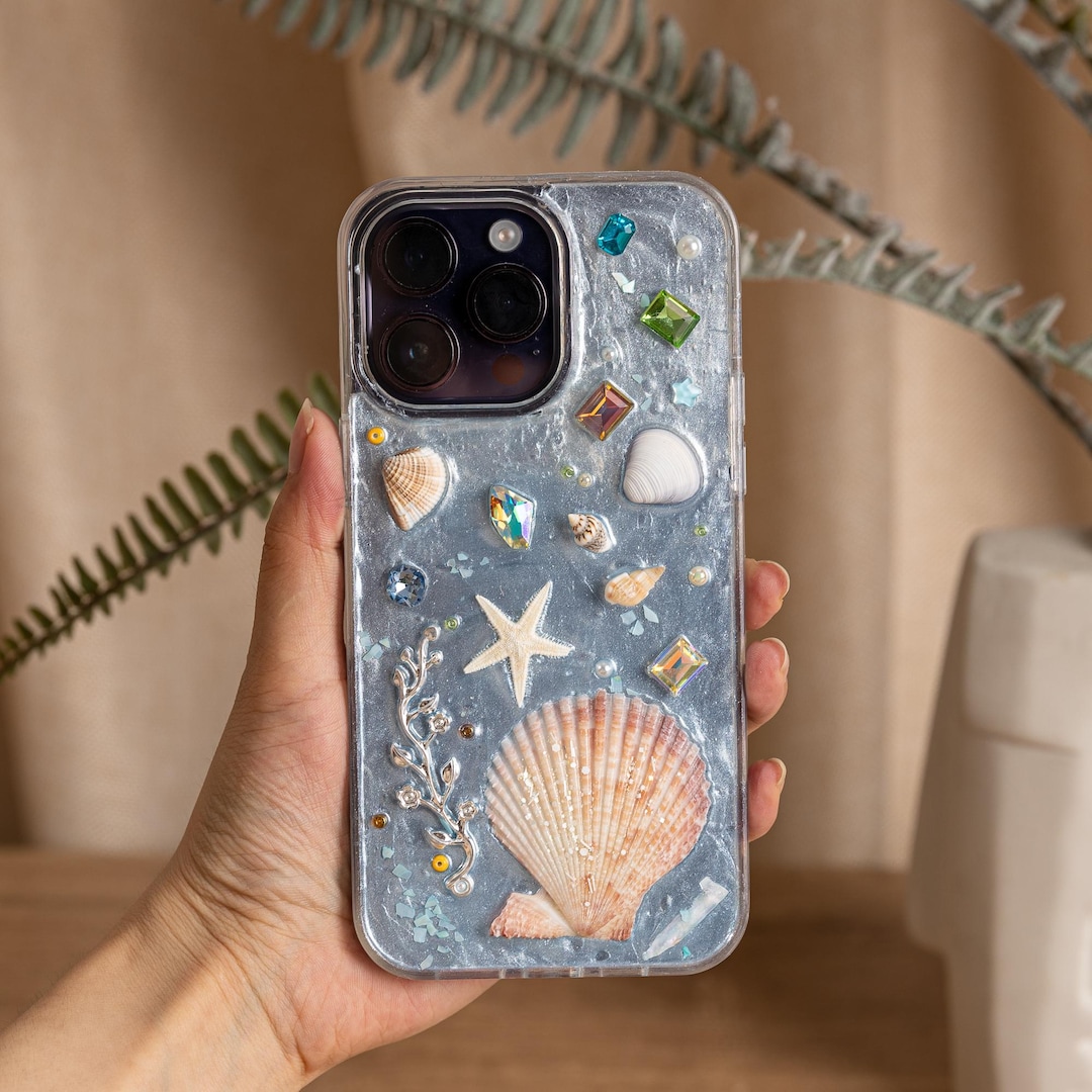 Beach-themed With Sea Shell Handcrafted Phone Case,each Case is Unique ...