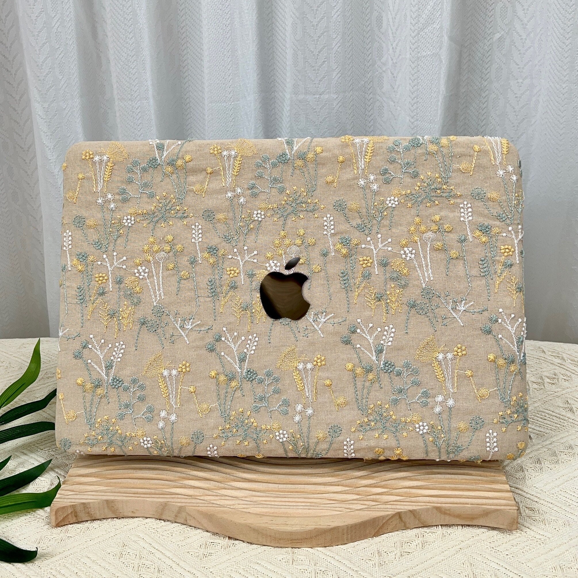 Floral Aesthetic Embroidery MacBook Case for MacBook Pro 13 Air 13 Air ...