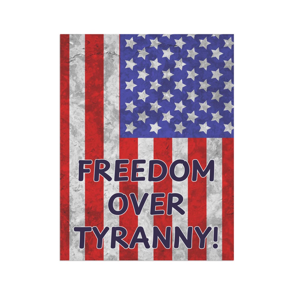 Freedom Over Tyranny Flag, Pro-democracy Banner, Double-sided Print - Etsy