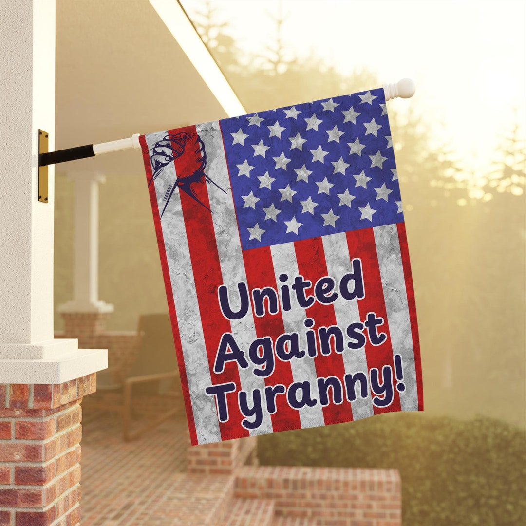 United Against Tyranny Flag: American Banner, Democratic Resistance - Etsy