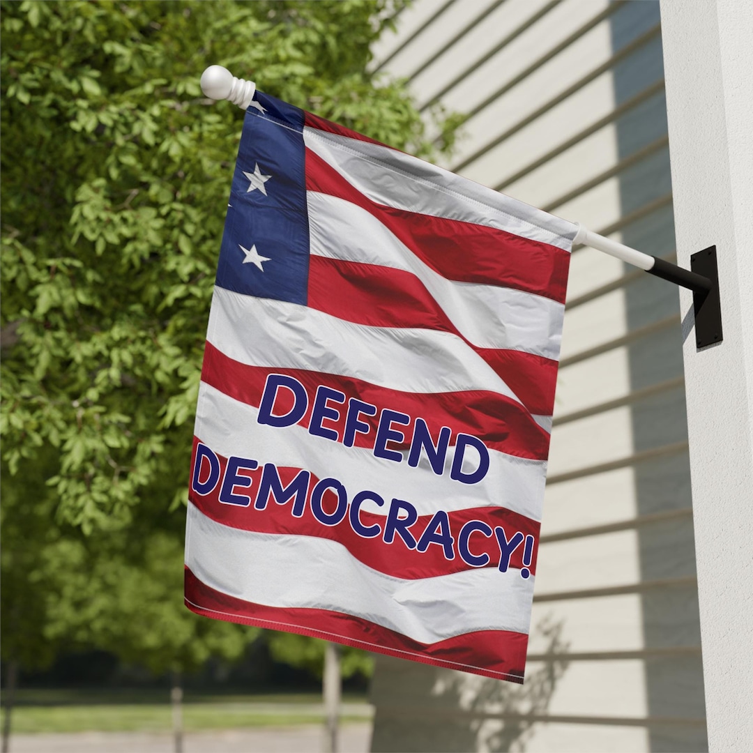 Defend Democracy House Flag, American Banner, Double-sided (24.5"x32 ...