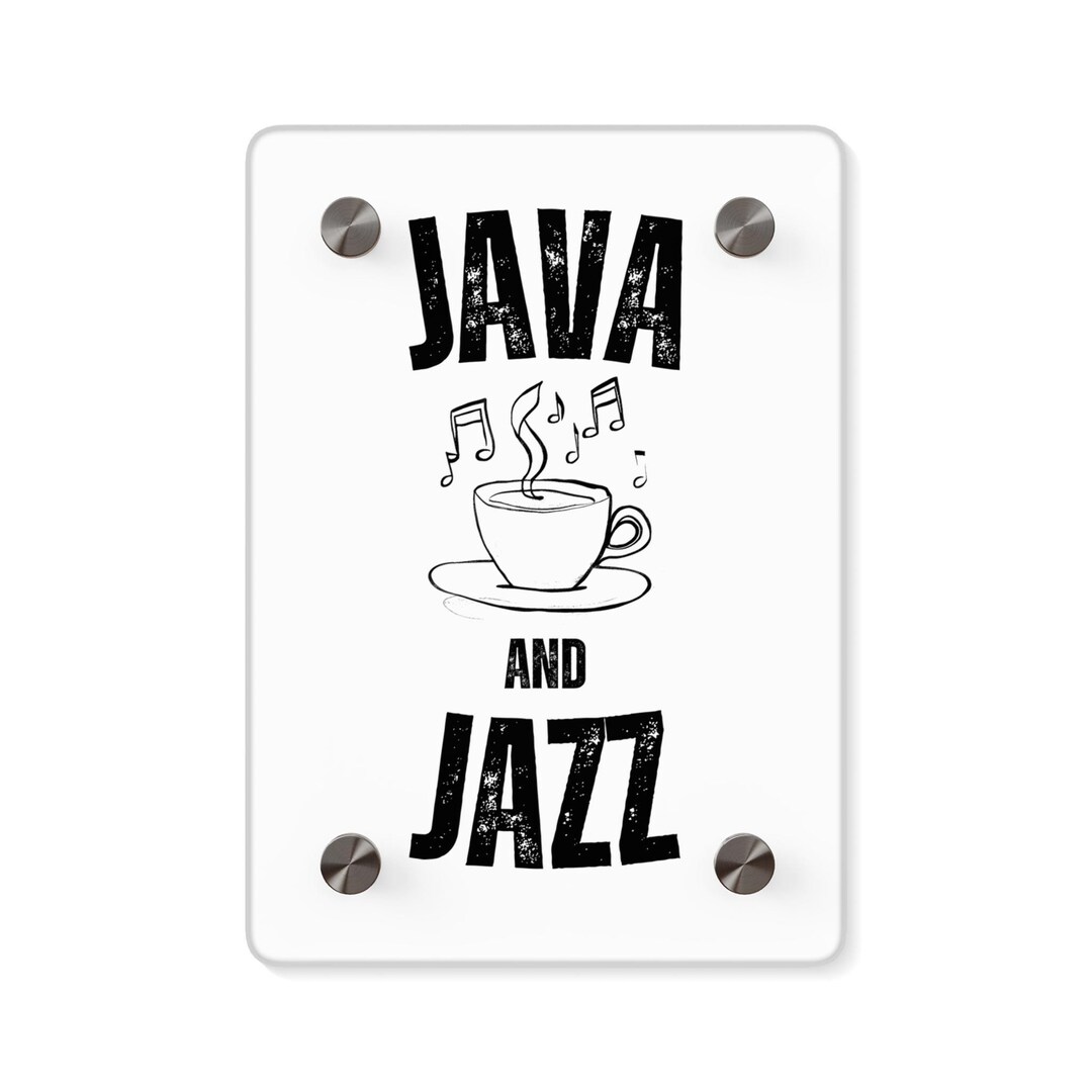 Acrylic Wall Art Panel - 3 Sizes to Choose From - Java and Jazz - Looks ...