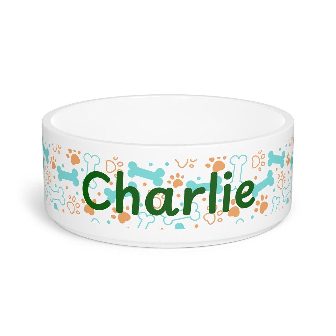 Personalized Dog Food Bowl, Custom Made to Order, Specify Name or Any ...