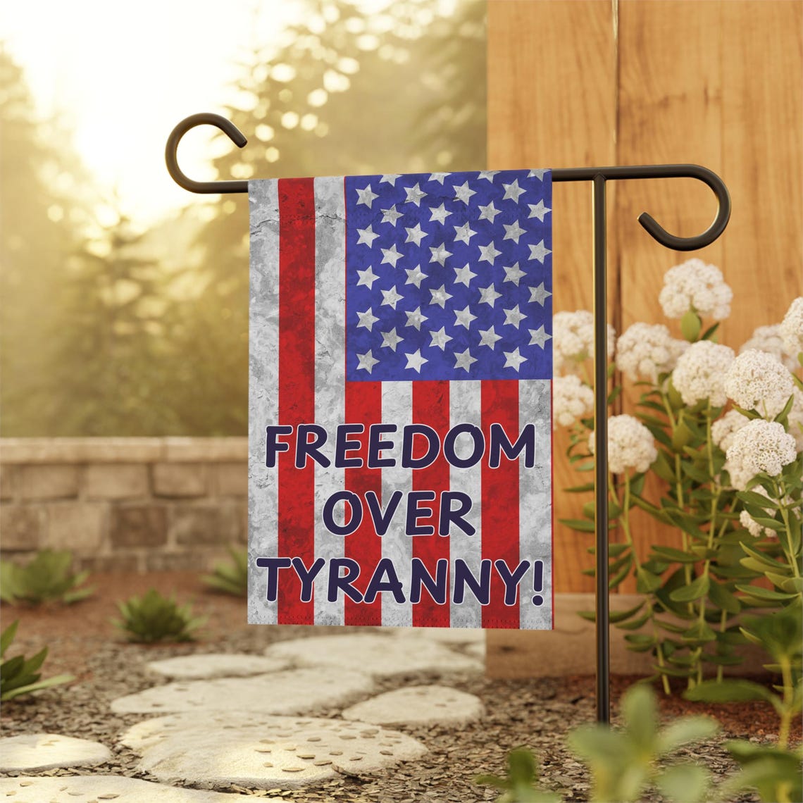 Freedom Over Tyranny Flag, Pro-democracy Banner, Double-sided Print - Etsy