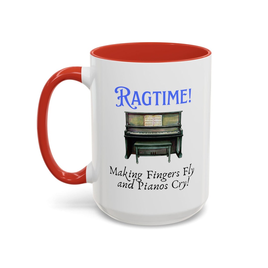 Ragtime Piano Mug, Scott Joplin Maple Leaf Rag, Two-sided Design - Etsy