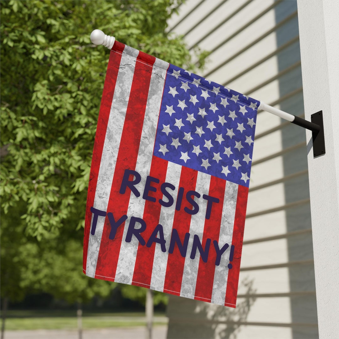 Resist Tyranny American Flag – Democracy House or Garden Banner - Etsy