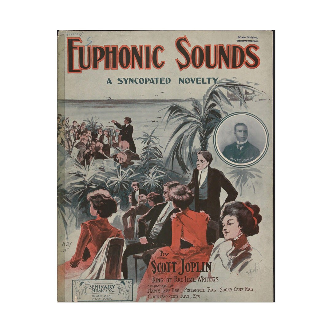 Scott Joplin "euphonic Sounds" Vintage Sheet Music Cover Art Print - Etsy