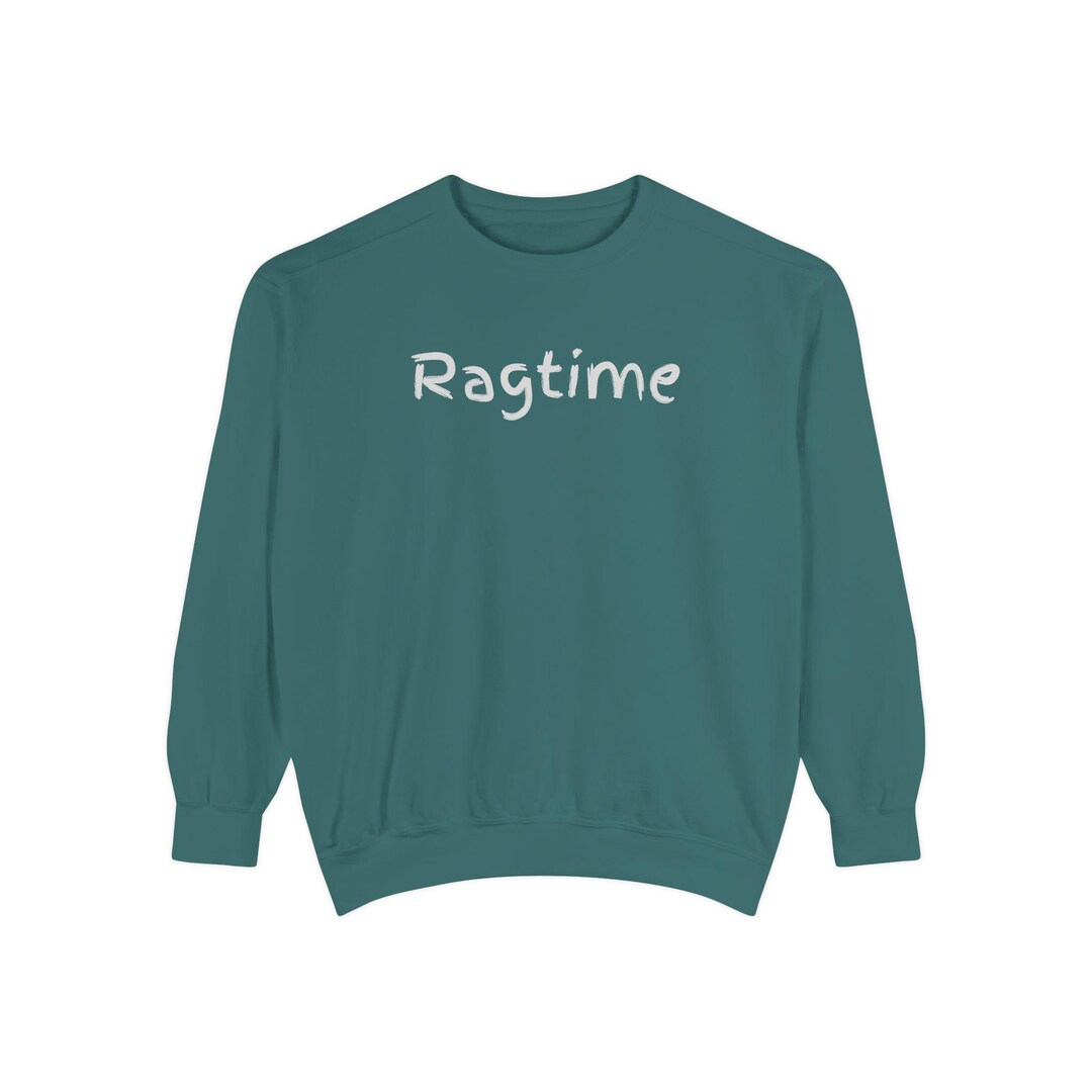 Ragtime Sweatshirt | Minimal Script Music Typography - Etsy