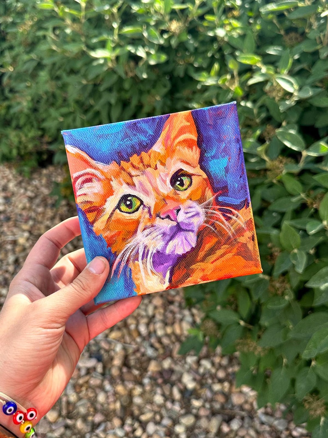 Custom Pet Portrait Painting • Original Acrylic Artwork • Unique ...